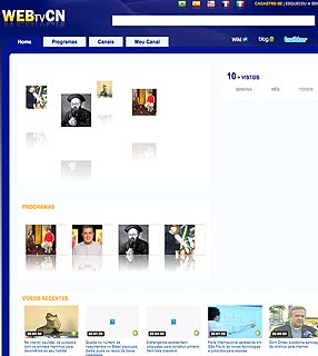 WebTVCN lança interface mais intuitiva - Notícias