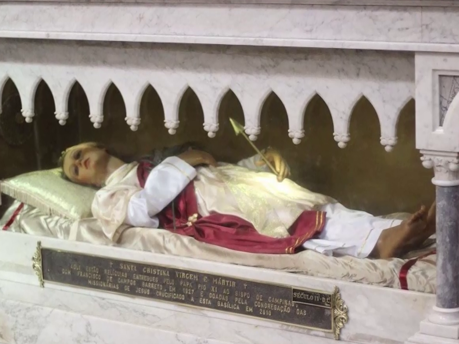 Pároco conta um pouco a história de Santa Cristina