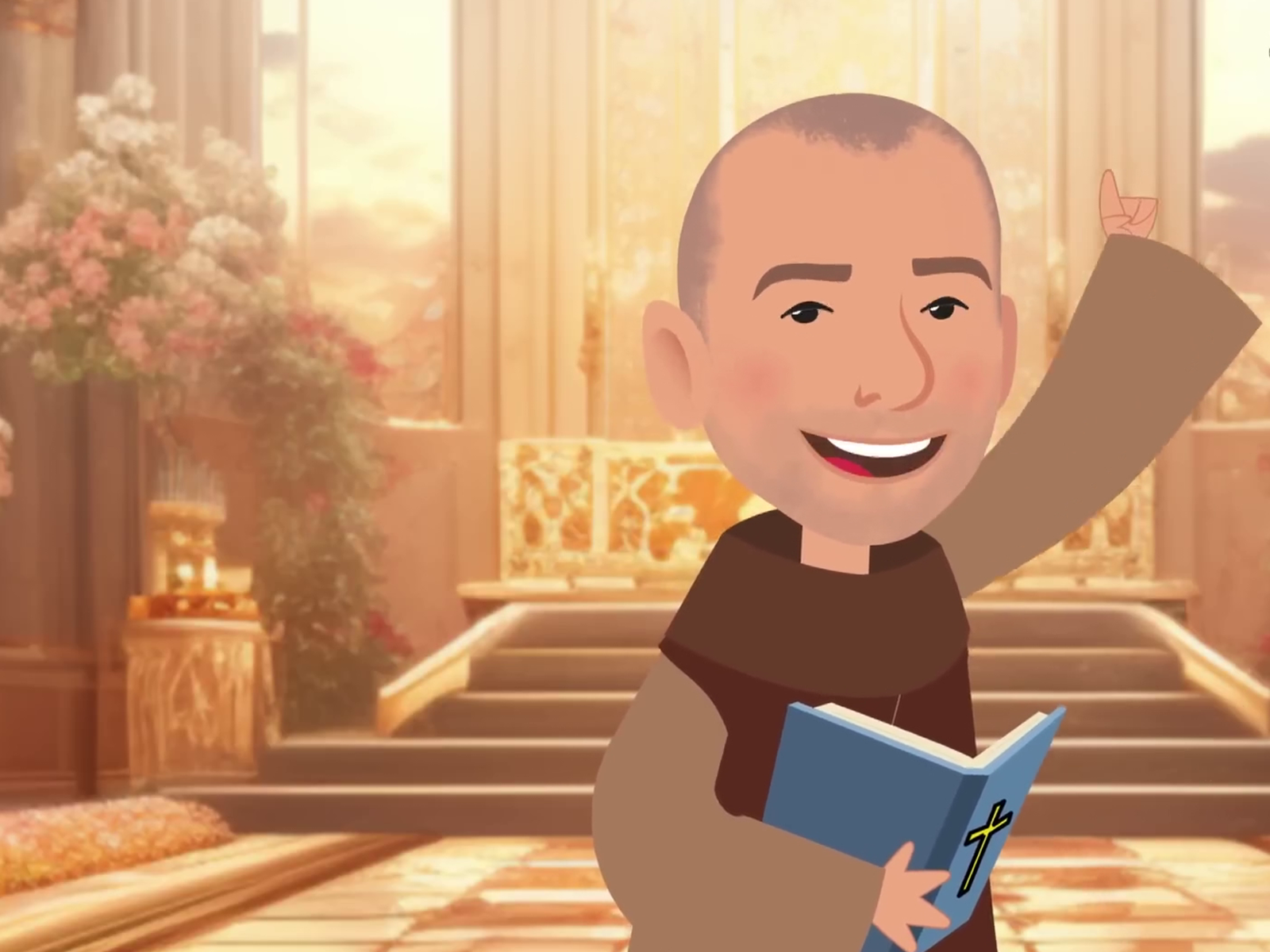 Frei Gilson é apresentado em série de animações para crianças