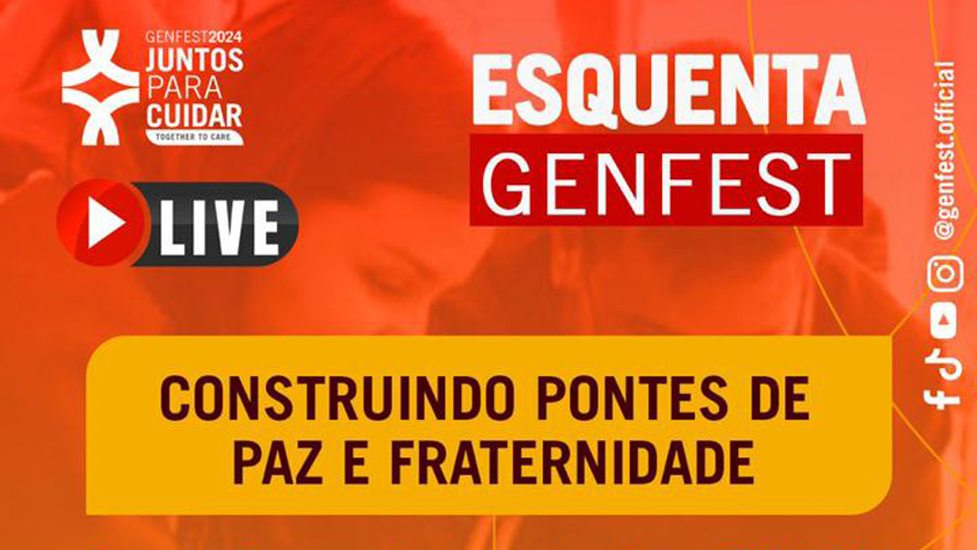 Genfest 2024 prepara live antes de realização do evento, em julho