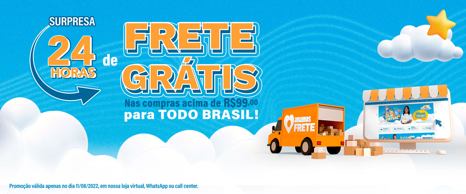 DIA DE FRETE GRÁTIS - Capa do Portal