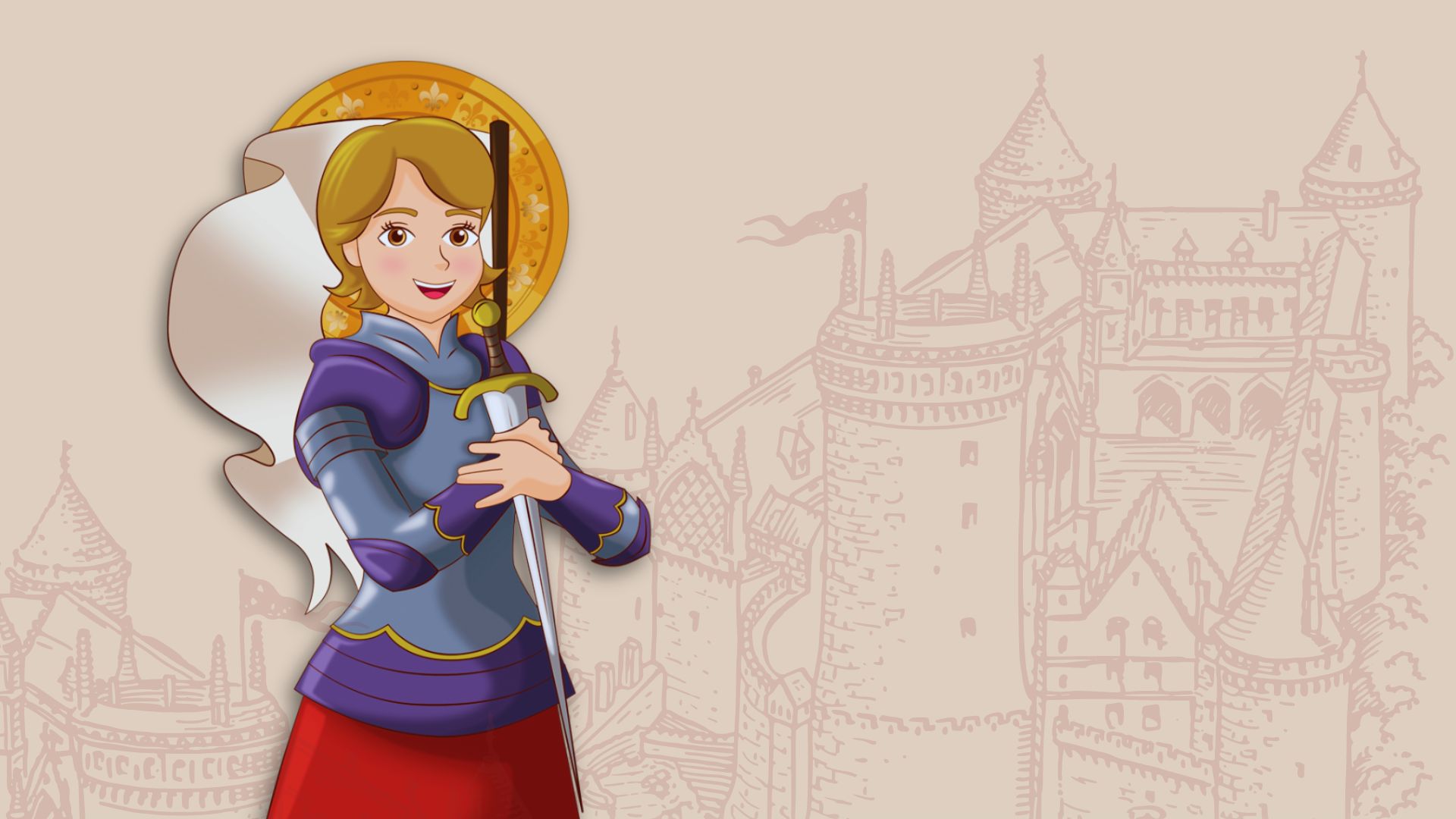 Santa Joana D'Arc, uma simples camponesa - Capa do Portal